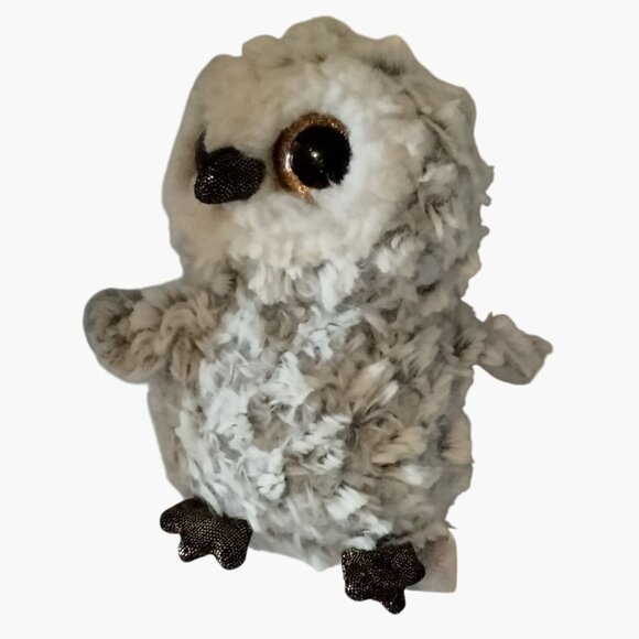 Ty | Toys | Ty Beanie Boos Owlette Plush Owl Gray White 6 Inch Stuffed ...